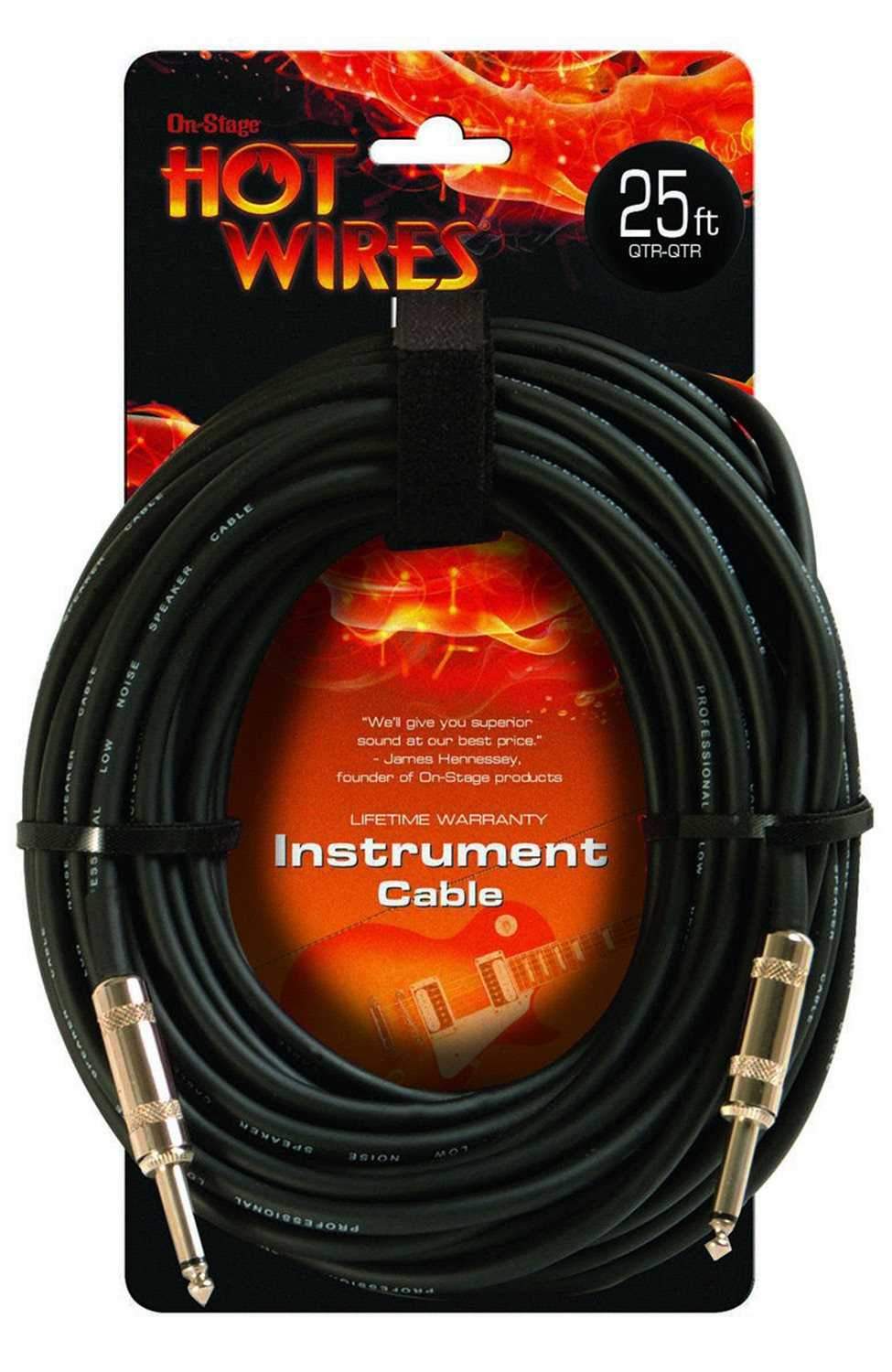 On Stage Instrument Cable 25 Ft