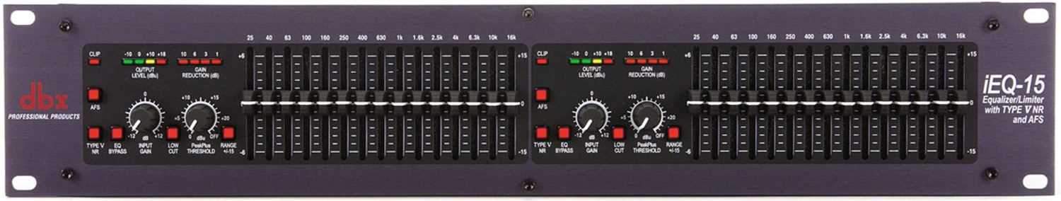 dbx iEQ15 Dual 15-Band Graphic EQ with AFS