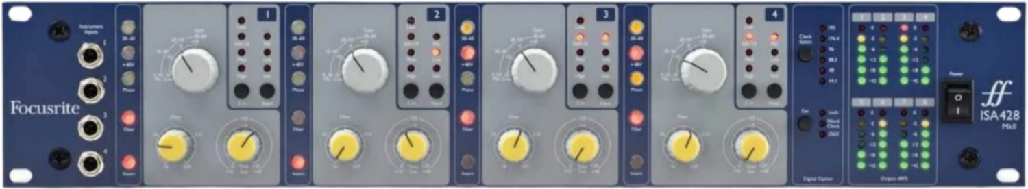 Focusrite ISA428MKII 4 Channel Pro Mic Pre Amp