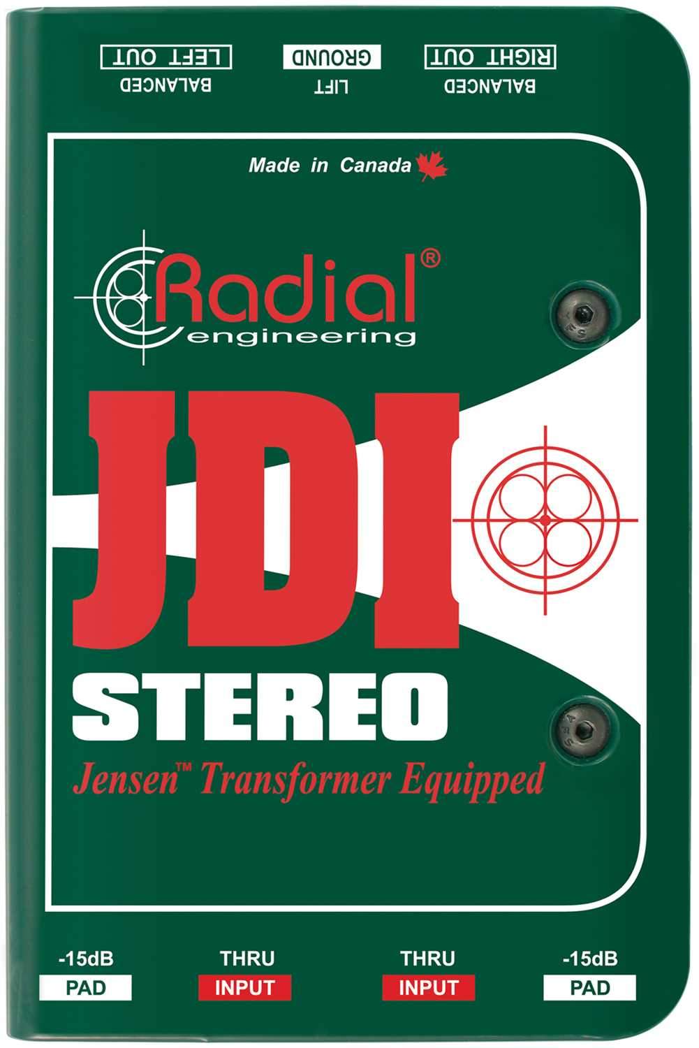 Radial JDI Stereo 2-Channel Passive Direct Box