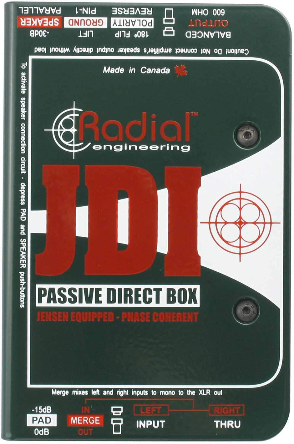 Radial JDI Duplex Passive Stereo Direct Box