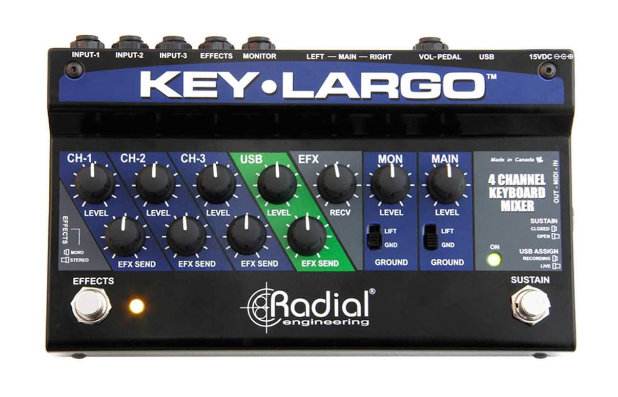 Radial Key-Largo Keyboard Mixer & Performance Pedal