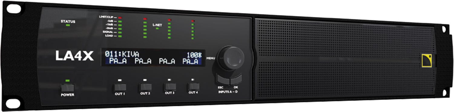 L-Acoustics LA4X US Amplified Controller with PFC 4x1000-Watt 8-Ohms