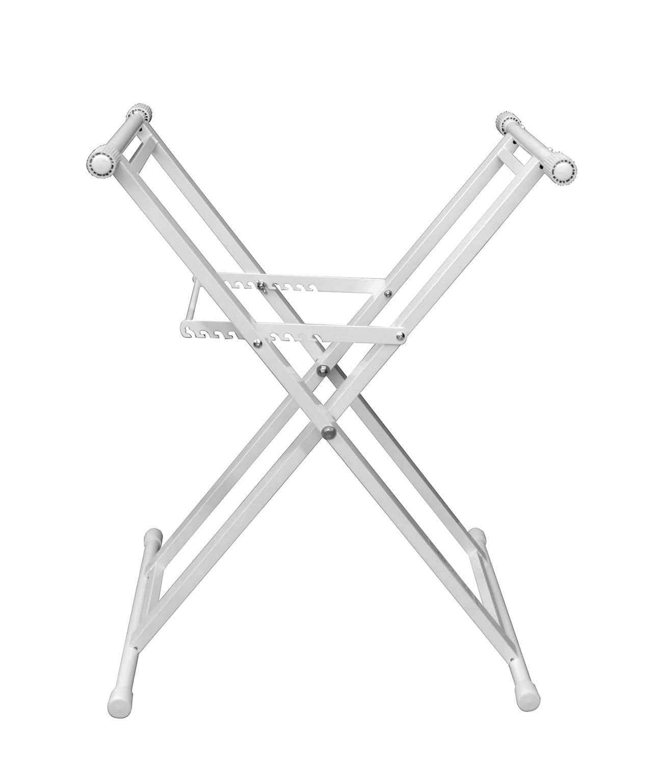 Odyssey LTBXSWHT Double Braced Luxe White X Stand