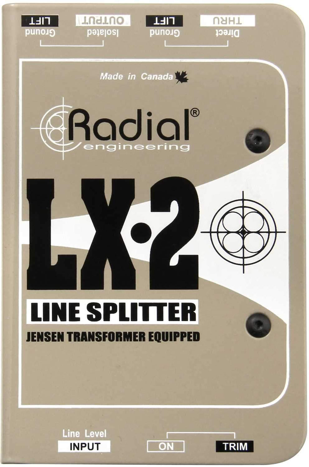 Radial LX2 Passive Line Splitter