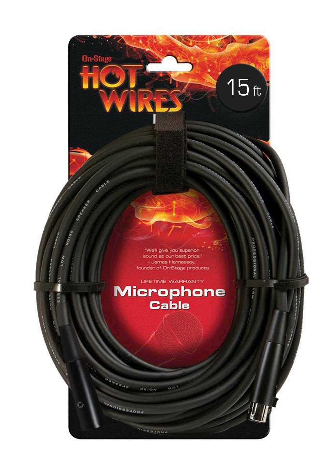 On Stage Microphone Cable 15Ft XLR To XLR – Solotech
