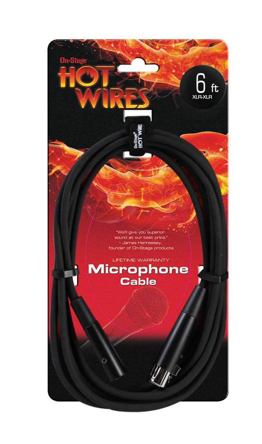 On Stage Microphone Cable 6Ft XLR To XLR – Solotech