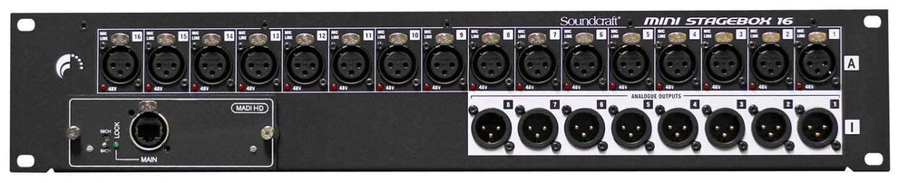 Soundcraft Mini Stagebox 16 Digital Stagebox with MADI Card – Solotech
