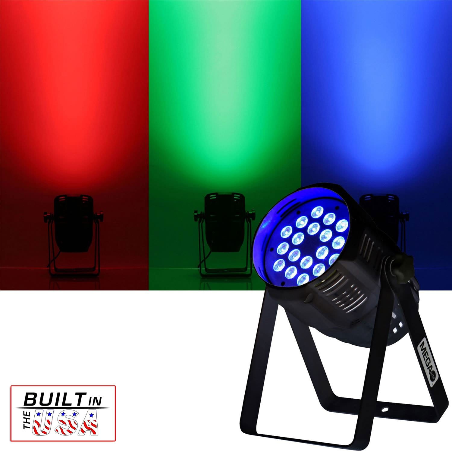 Mega Lite Evricolor Tri RGB 18x 3W LED Light