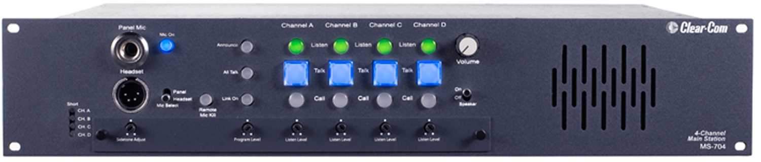Clear-Com MS-704 4-Channel Intercom Main Station