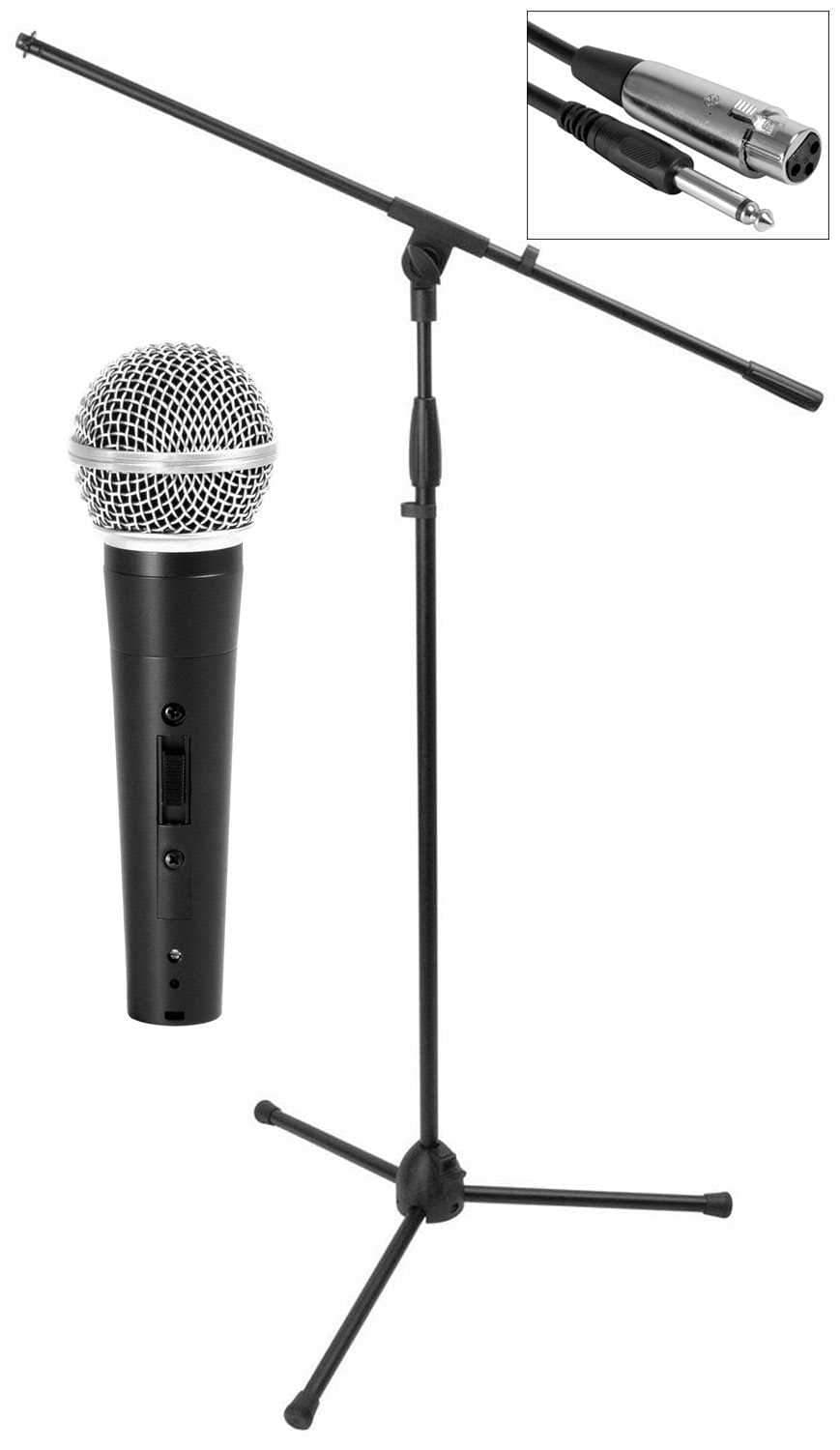 On-Stage MS7500 Mic Stand Pak with Handheld Mic – Solotech