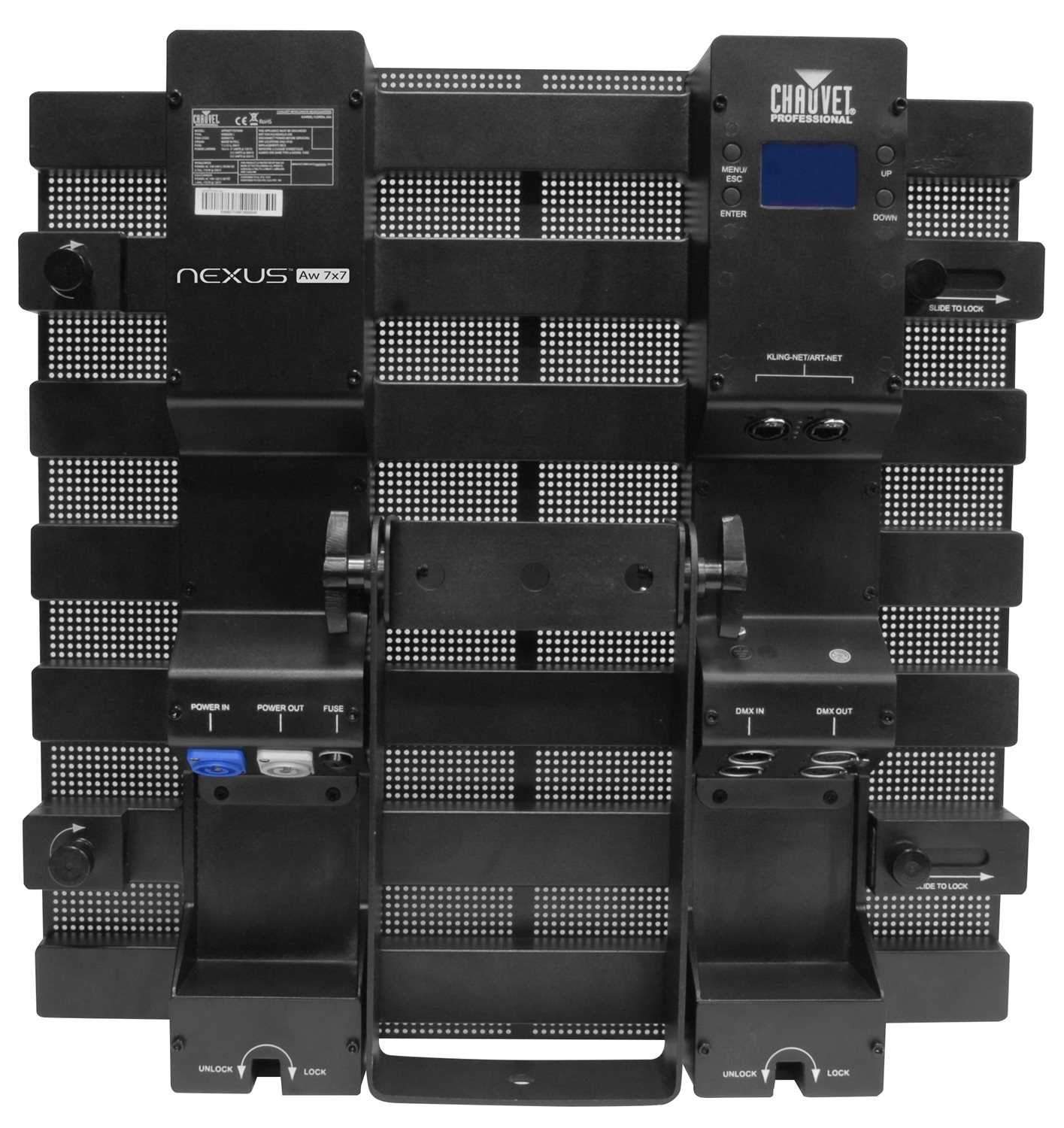 Chauvet Nexus 7x7 LED Panel 4 Pack with Road Case