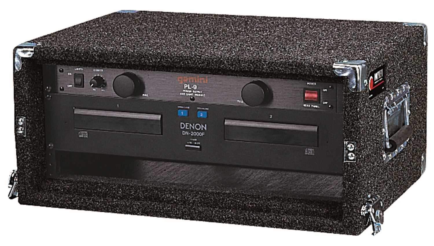 Odyssey Heavy Duty 4 Space Rack Case-Black