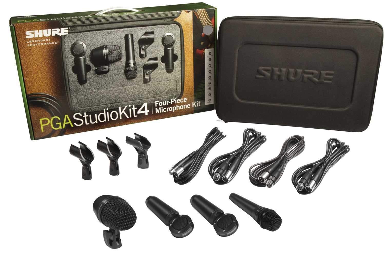 Shure PGASTUDIOKIT4 4-Piece Microphone Studio Kit – Solotech