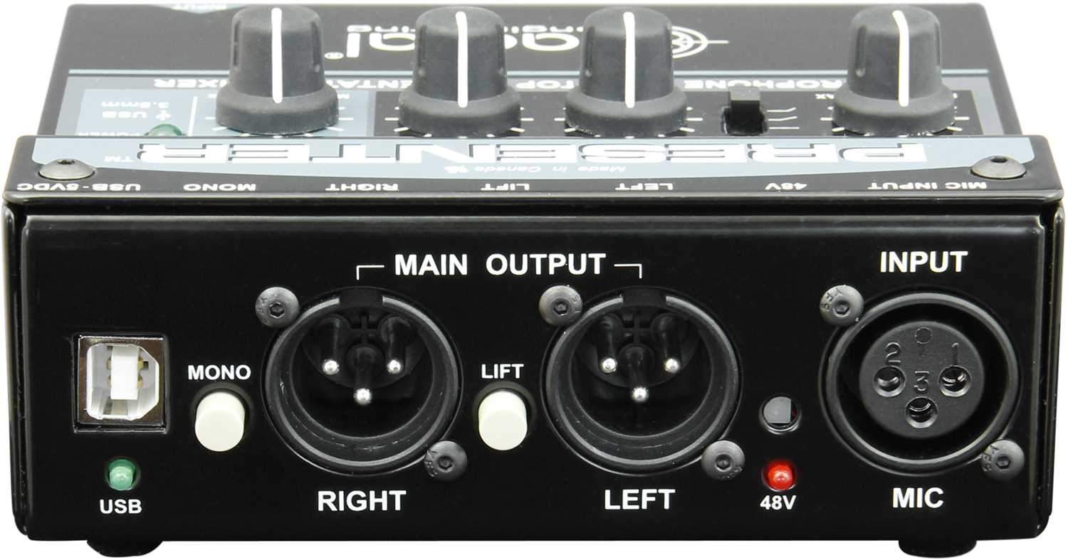 Radial Presenter Presentation Mixer with Mic Preamp – Solotech