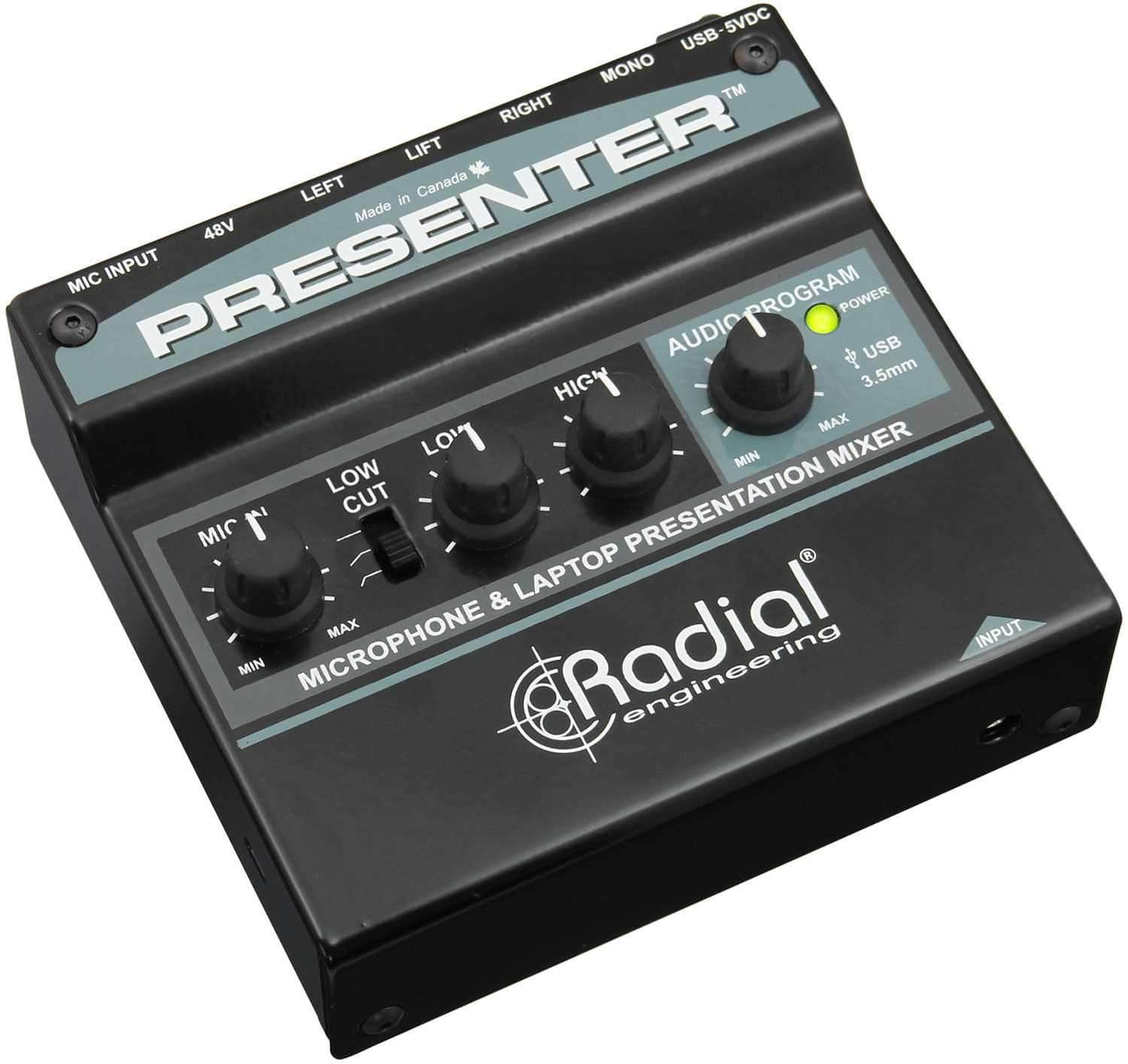 Radial Presenter Presentation Mixer with Mic Preamp – Solotech