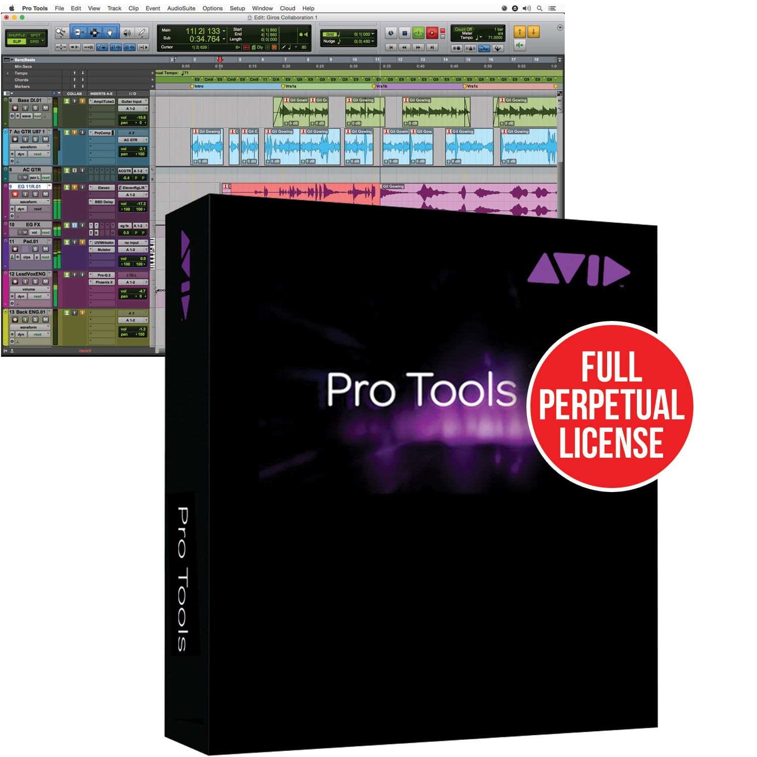 Avid Pro Tools Perpetual License with 1-Year Updates