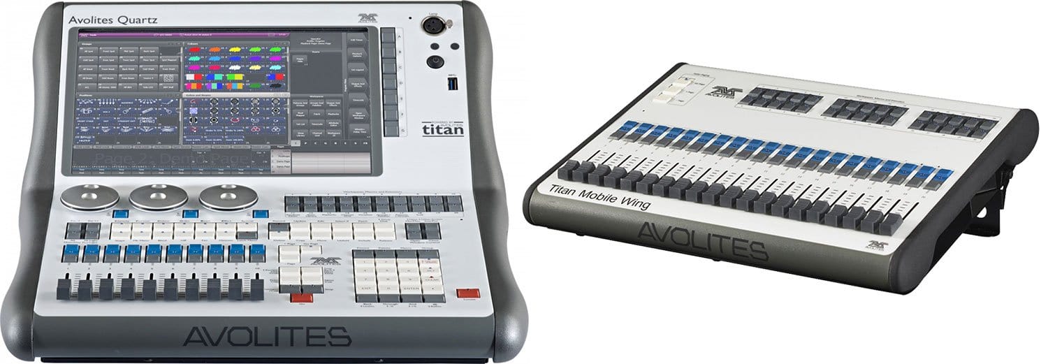 Avolites Quartz Console & Titan Mobile Wing w/ Case