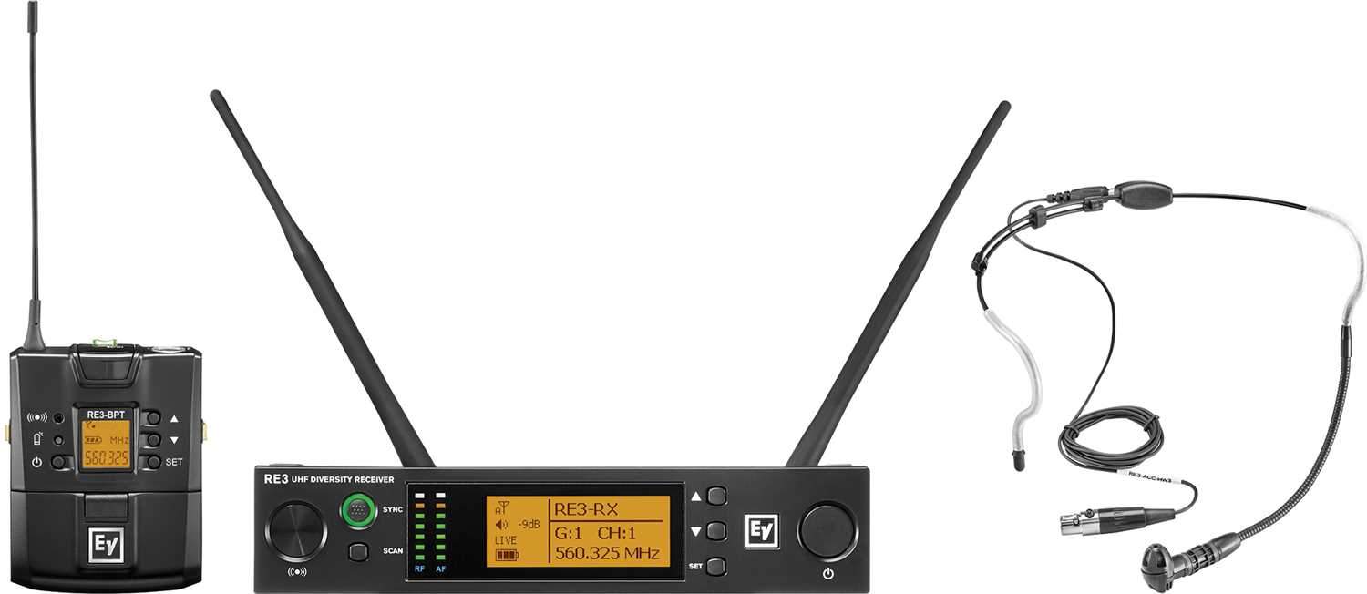 Electro-Voice RE3 BPHW 5L Wireless Headset Mic Set – Solotech