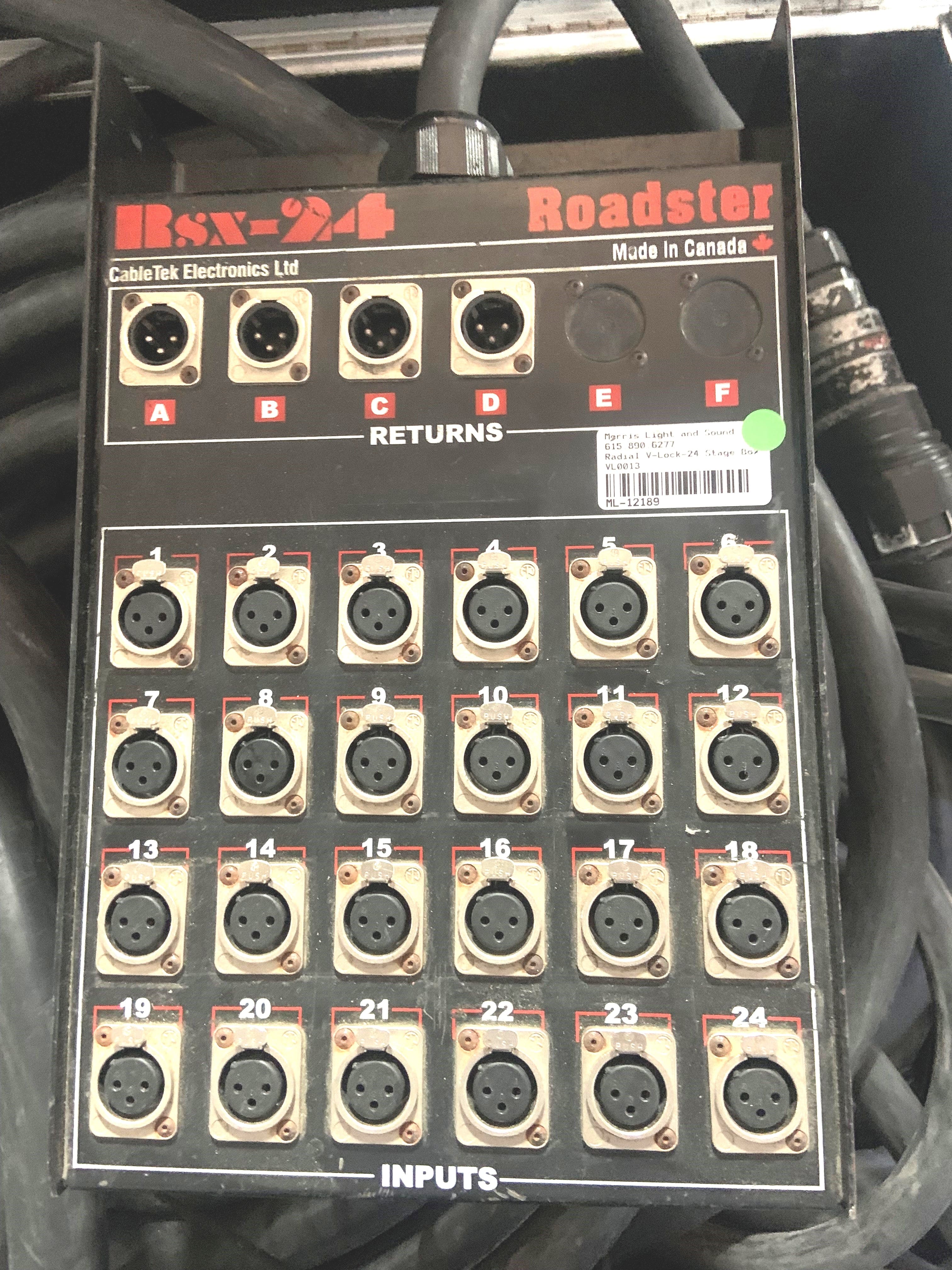 Radial Convertible V12 50 Channel Split Snake System.