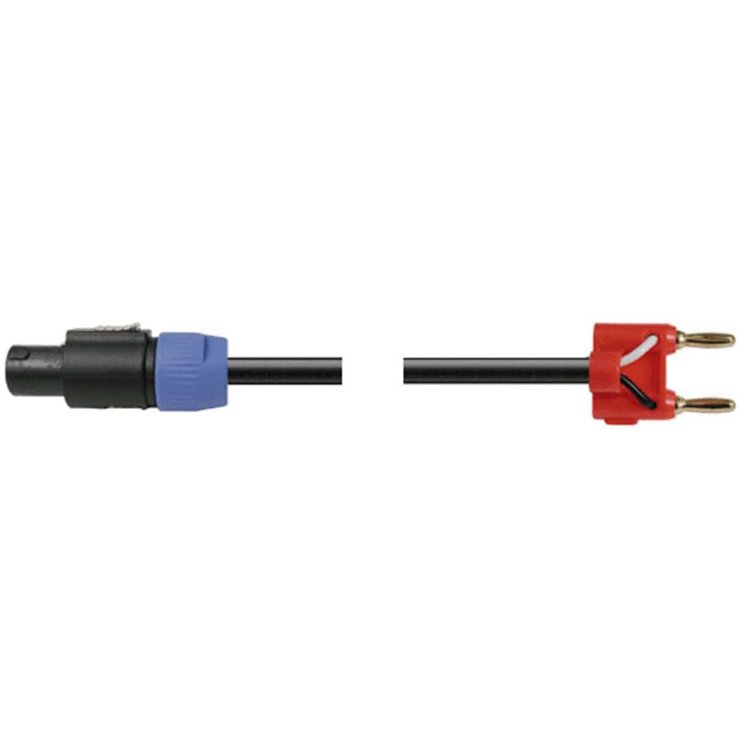 Speaker Cable 3Ft Speakon To MDP Banana 16AWG
