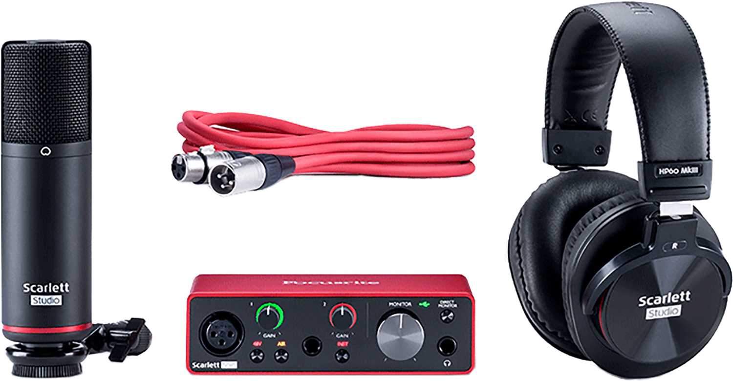 Focusrite Scarlett Solo Studio 3G Recording Pack