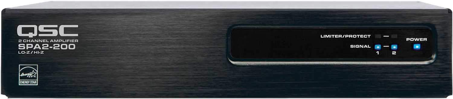 QSC SPA2-200 2-Channel Energy Star Amplifier