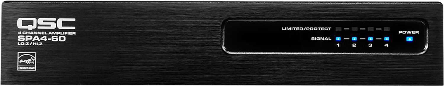 QSC SPA4-60 Energy Star 4-Channel Power Amplifier
