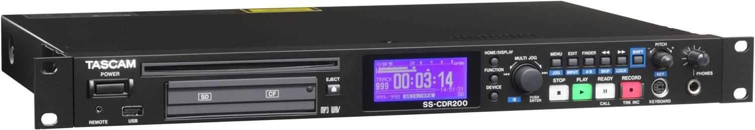 Tascam SSCDR-200 Rackmount Recorder CD-RW SD USB
