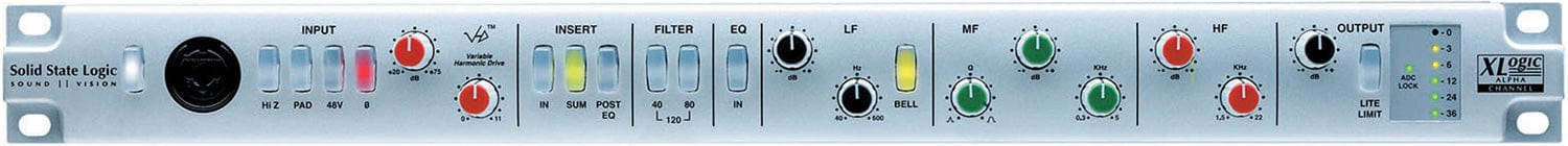 SSL Alpha Channel Strip with EQ, Limiter, and AD to SPDIF Converter