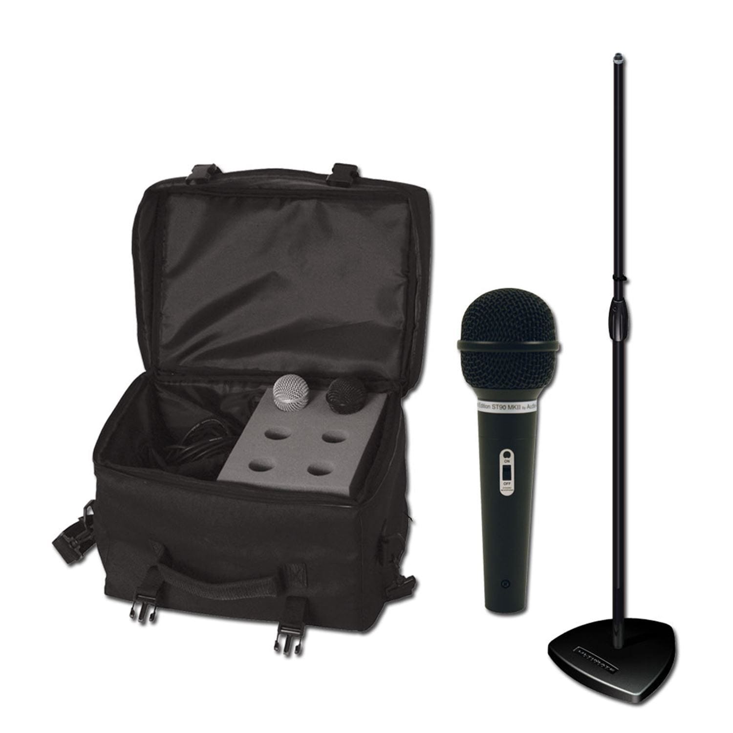 Tour Grade Mic Stand Plus Road Bag - Mic Package