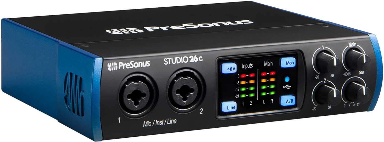 PreSonus Studio 26C 2x4 USB-C Audio Interface