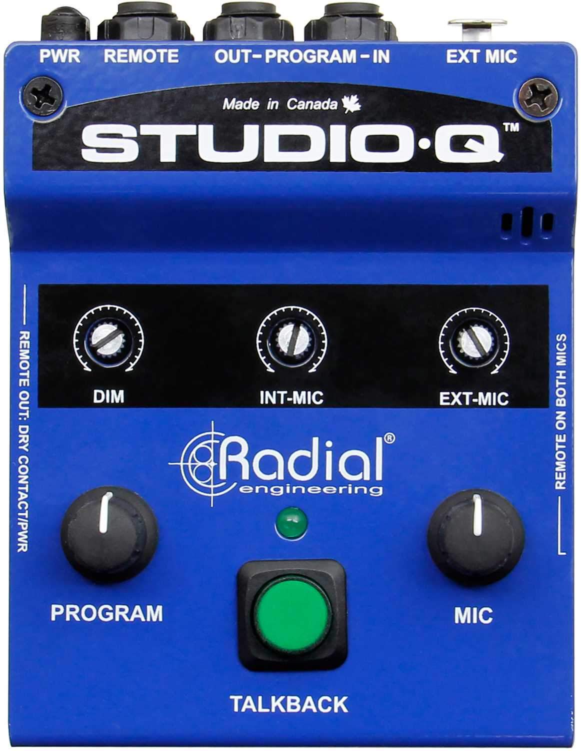 Radial StudioQ Studio Talkback with Built-in Mic