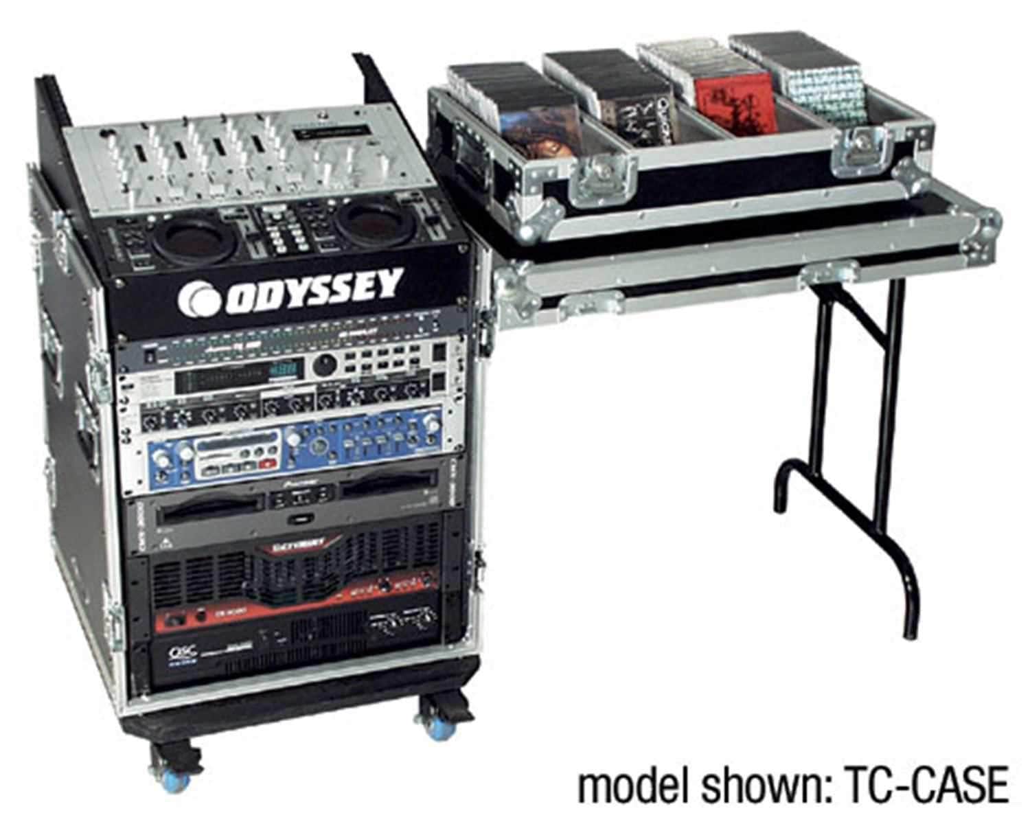 Odyssey Slant Rack with Table 11-Top 16-Bottom Sp