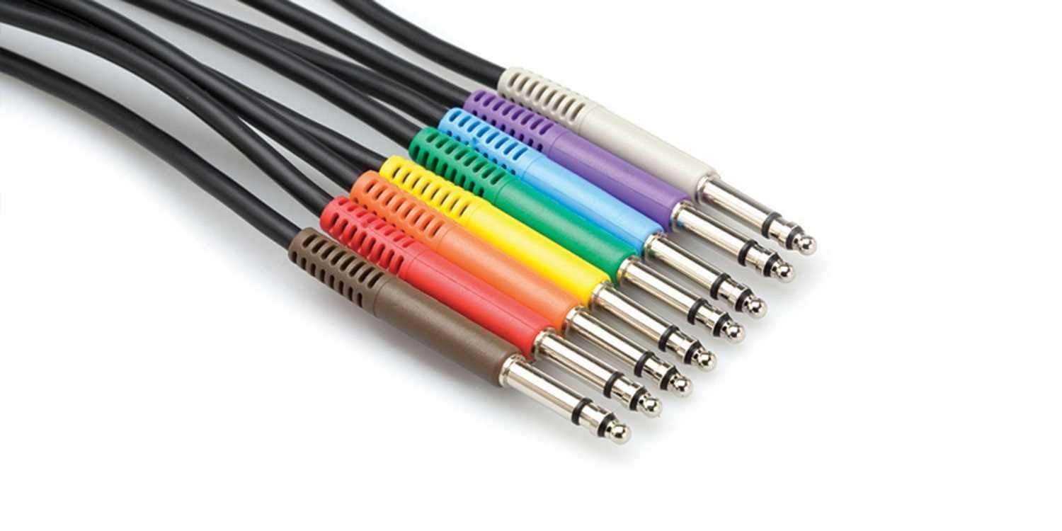 Hosa TTS-845 Balanced Patch Cables TT TRS 1 1/2 Ft