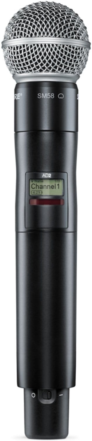 Shure AD2G57 Handheld Wireless Microphone 470-616 Megahertz