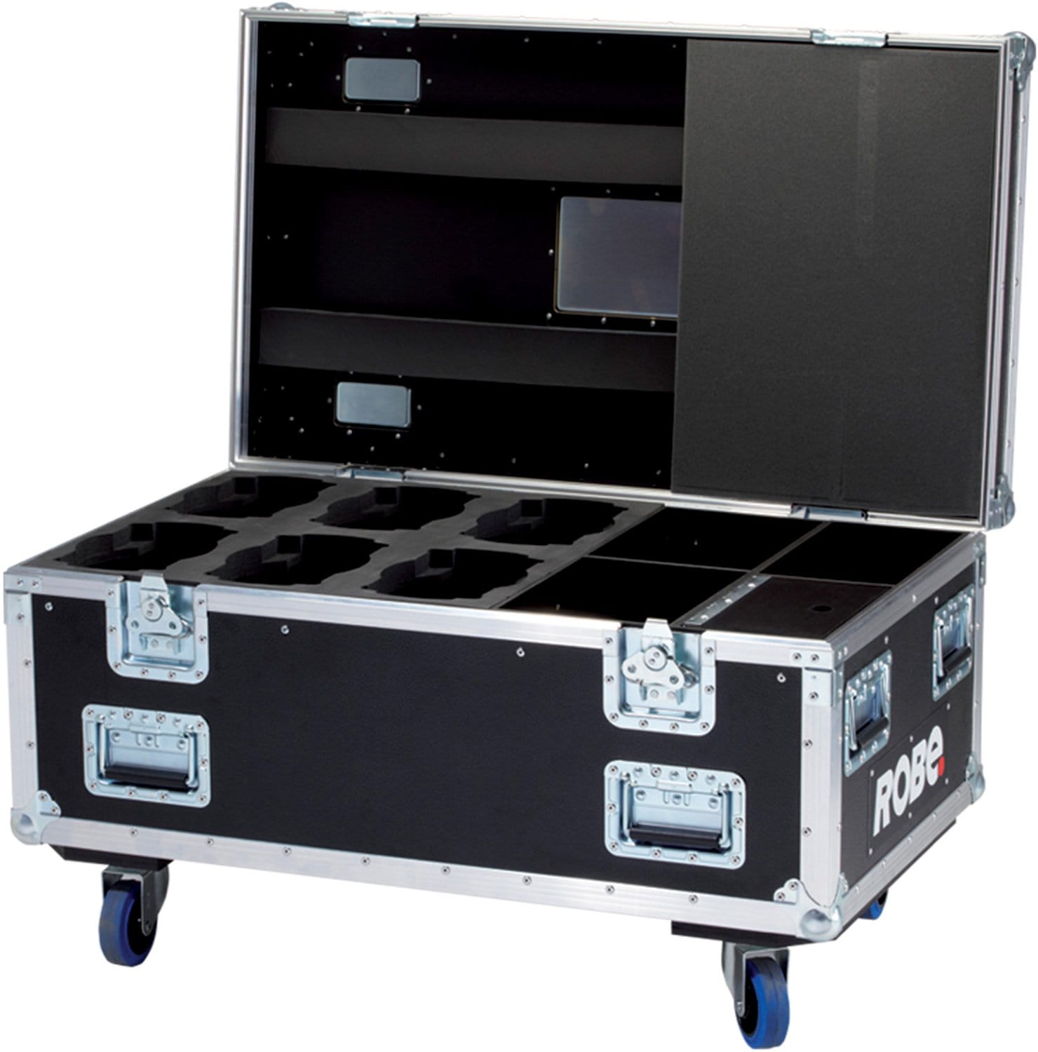 Case for 6x Robe Robin 100 LEDBeam Moving Heads