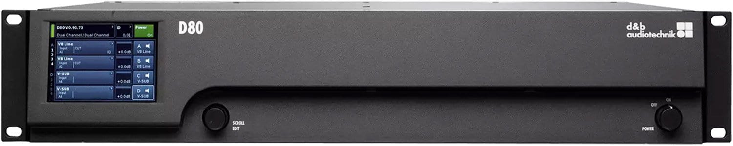 D&B Audiotechnik D80 4-Channel 2000 Watt Audio Amplifier