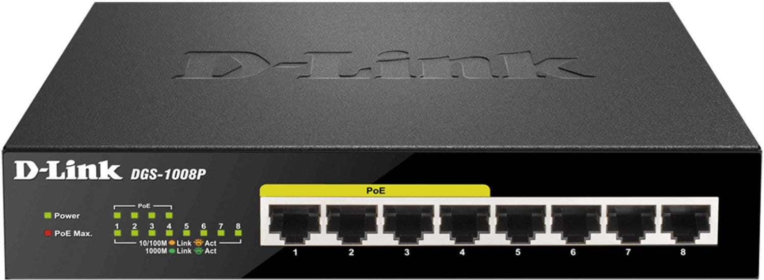 D-Link DGS1008P 8-Port Gigabit Ethernet Switch