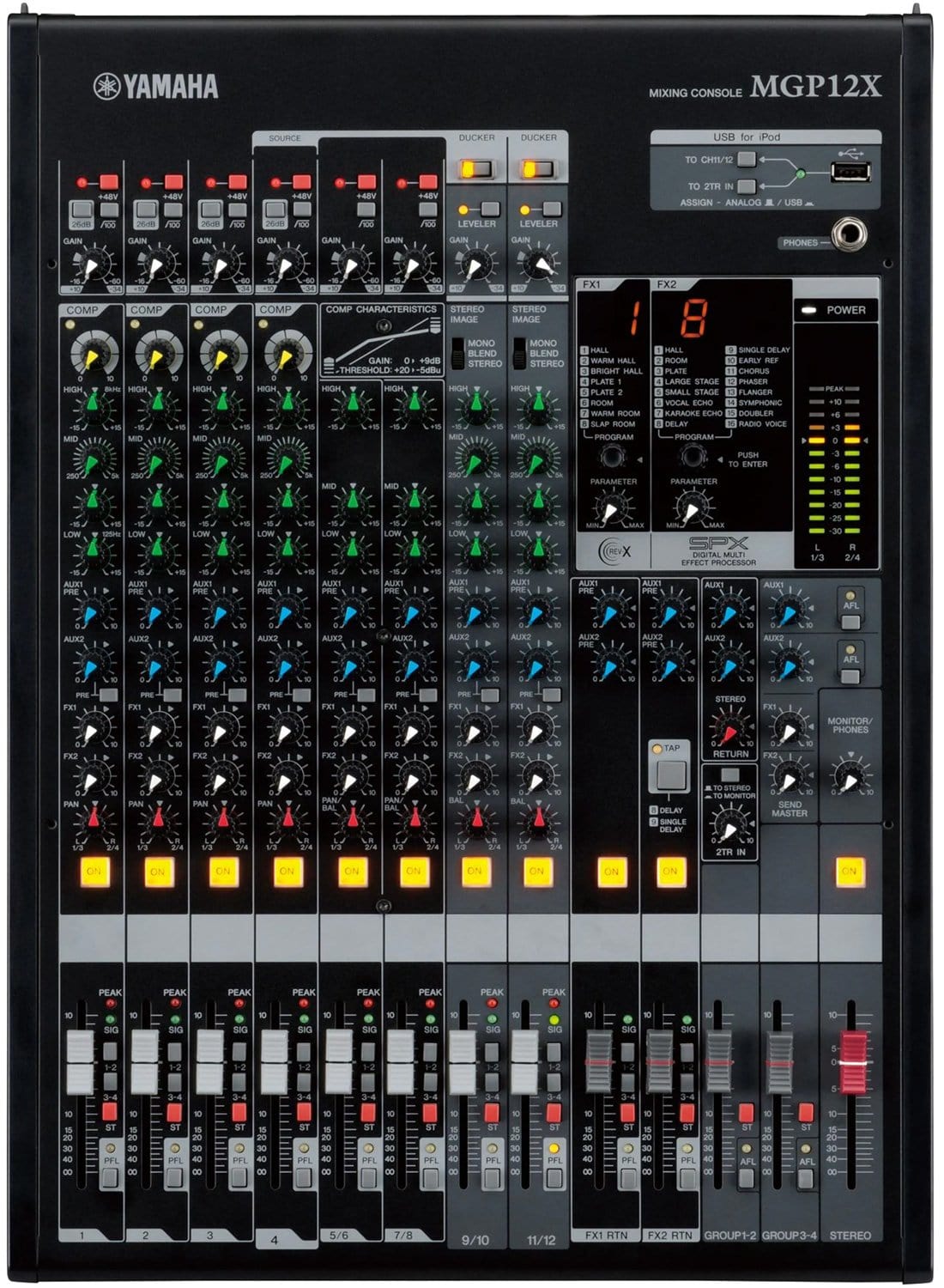 Yamaha MGP12XCA 12-Ch Analog Audio Console