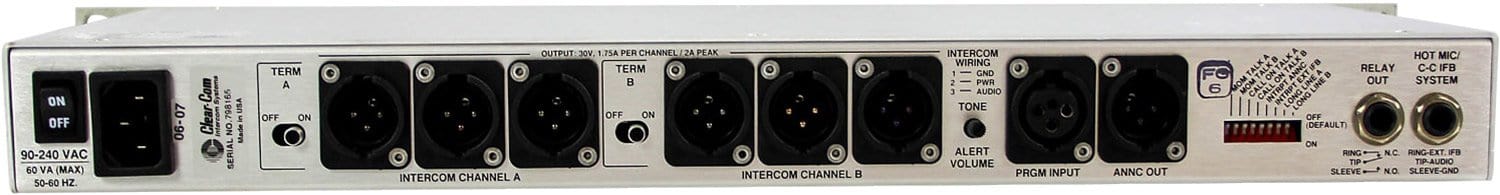 Clear-Com MS-232 2-Channel Intercom Master PL Pro – Solotech