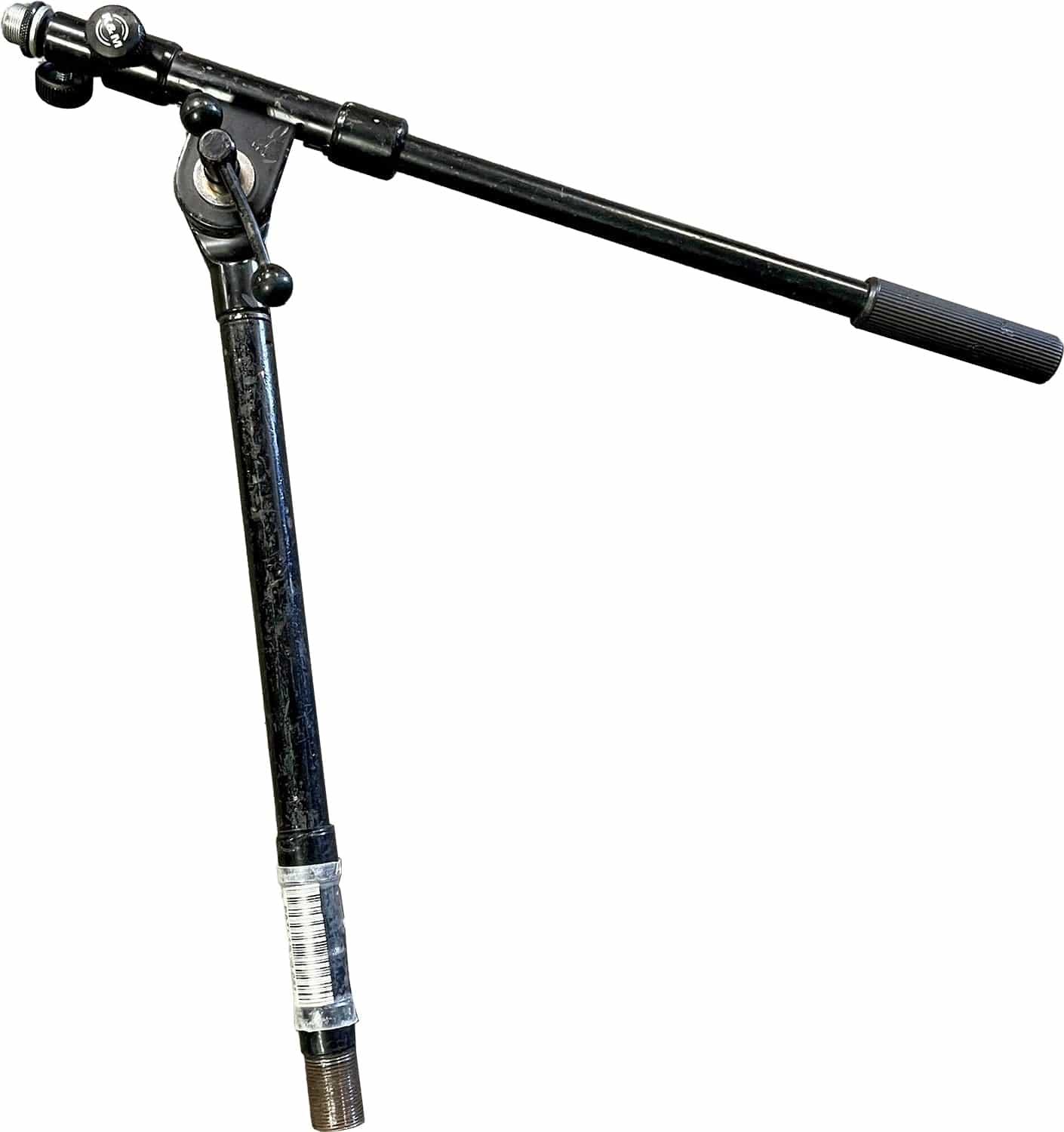 K&M Short Straight Black Microphone Stand with Boom Arm - NO BASE
