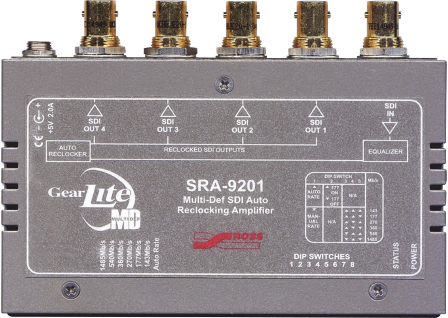 Ross SRA9201 Multi-Definition SDI Auto-Reclocking Amplifier – Solotech