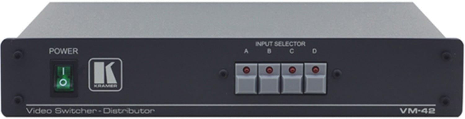 KRAMER VM42 Composite Video Switcher/Distribution Amplifier 4:2