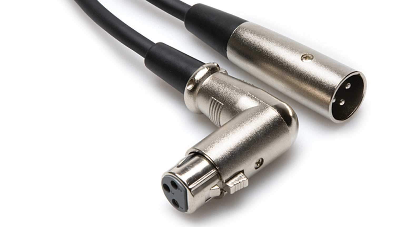 Hosa 5ft XLR (M) to Right Angle XLR (F) Cable