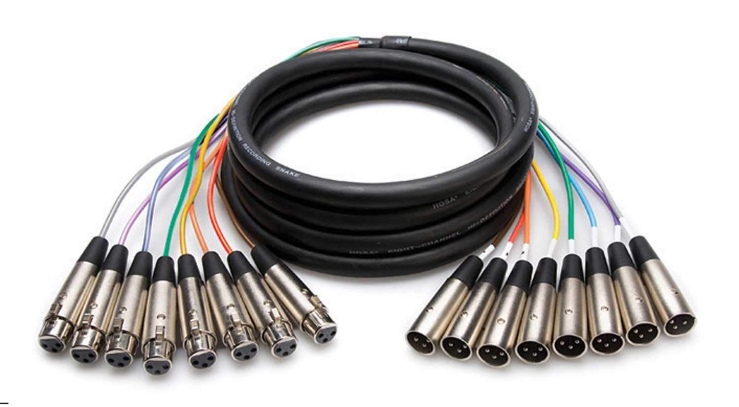 22.9 Ft 8-Ch Snake XLR (M) to XLR (F) Balanced
