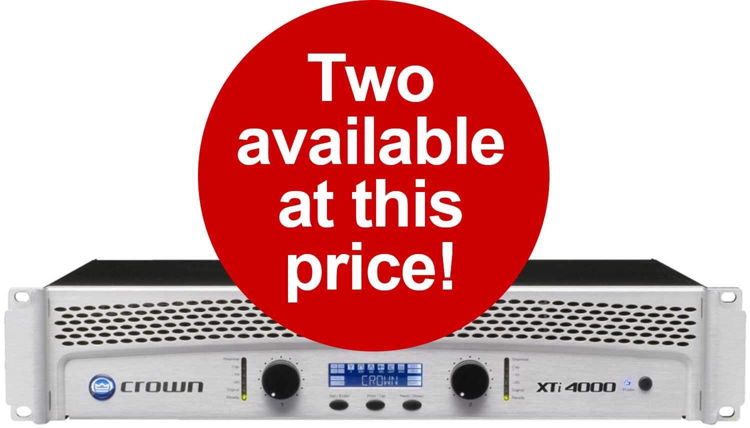 Amplificateur de puissance Crown XTI-4000 650 W sous 8 Ohms