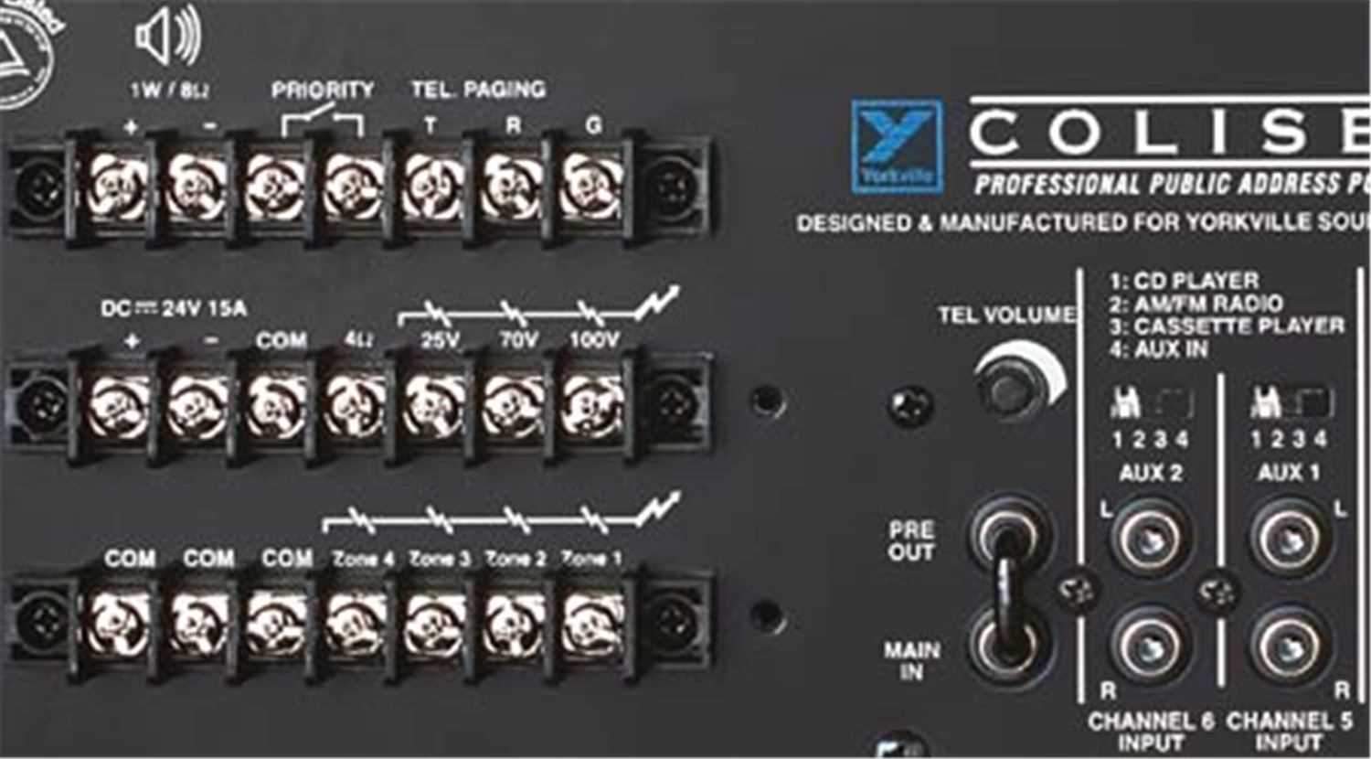 Yorkville CA1 70-Volt Installation Amplifier